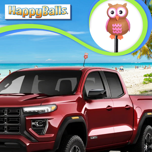 Tenna Tops Pink Owl Car Antenna Topper (Fits Thick Antenna ...